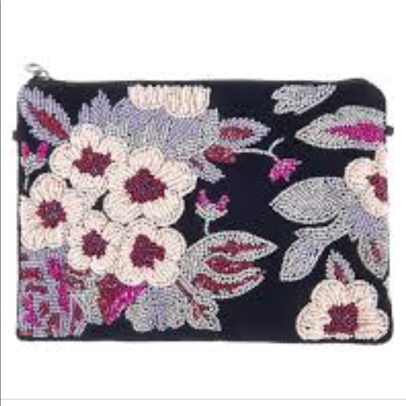 From St Xavier | Bags | From St Xavier Zipper Clutchblack Velvet | Poshmark